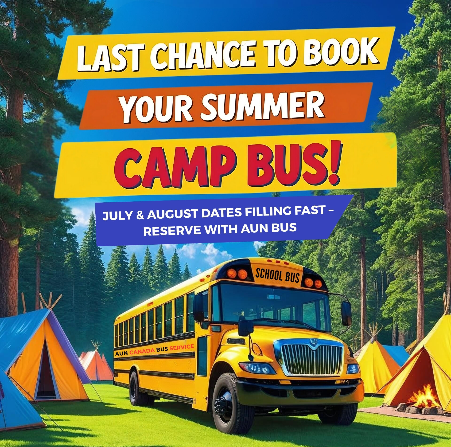 School Bus Rental for Charter Services | Aun Canada Bus